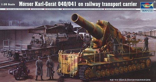 Trumpeter 00209 - 1:35 Mortar Karl Device 040/041, Railway Transport ...