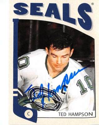 Ted Hampson autographed hockey card (Seals) 2005 In The Game #262 | eBay