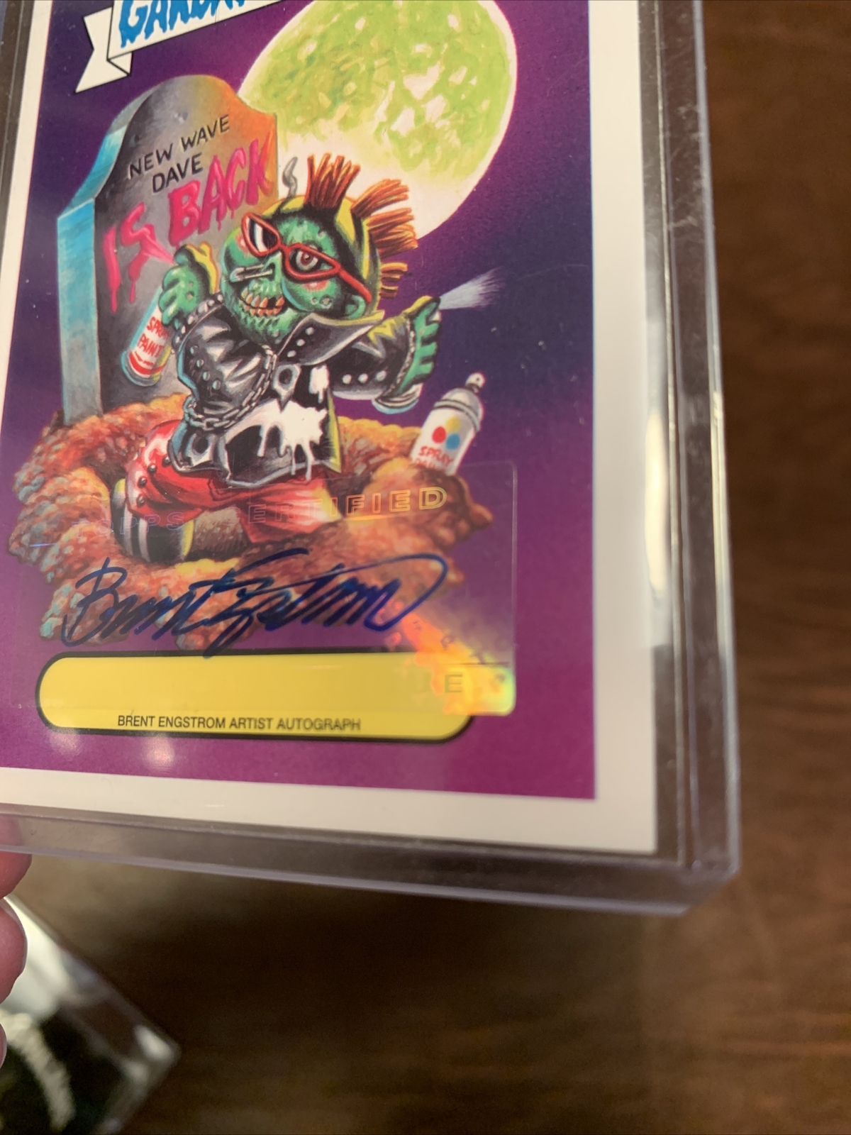 Garbage Pail Kids Adamgeddon New Wave Dave Plate, Engstrom Auto ...