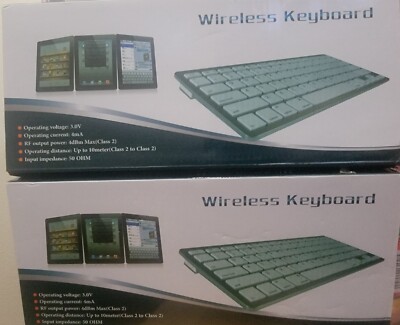 2 Sparin Ultra Slim Wireless Keyboard - Silver BOTH NEW | eBay