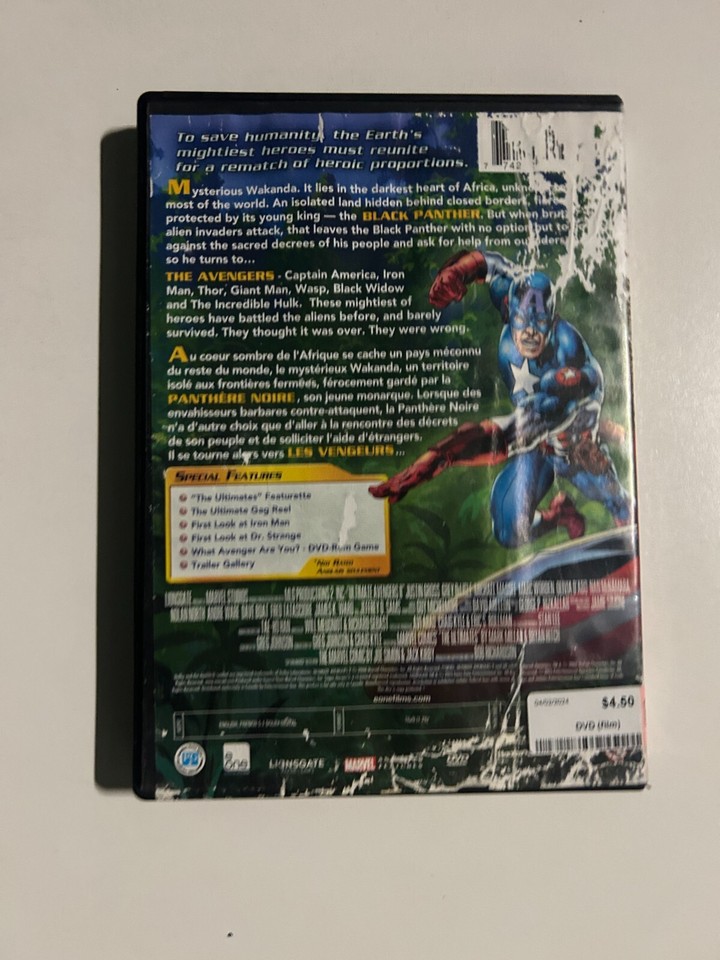 Marvel Ultimate Avengers 2 Animated Features - DVD | eBay