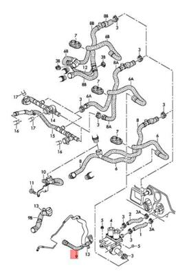 Genuine AUDI A6 Allroad Quattro Avant S6 Heating Hose 4F0819334D | eBay