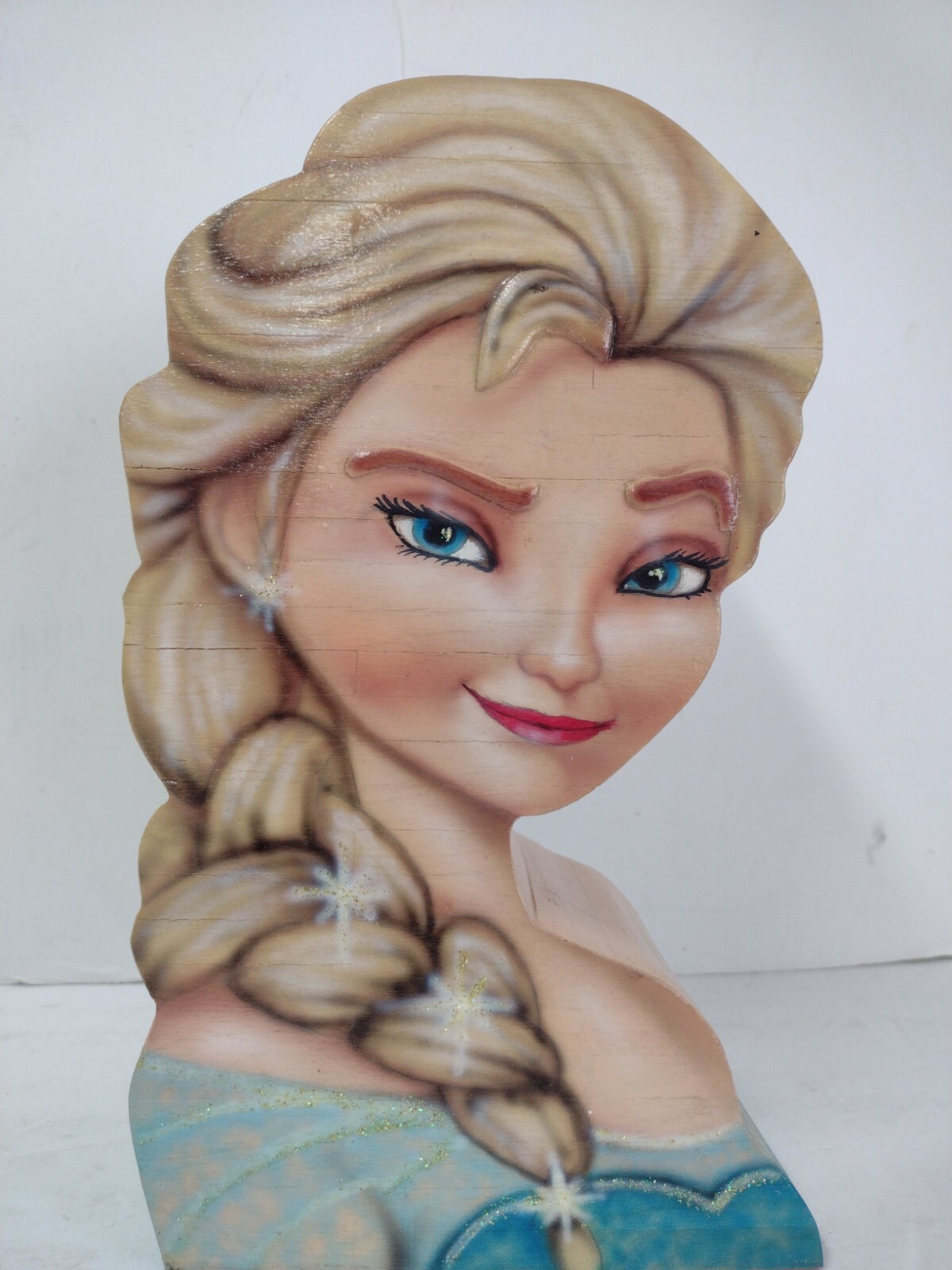 Hand Made Painted Elsa from Disney's Frozen Wood Crafted Money Change ...