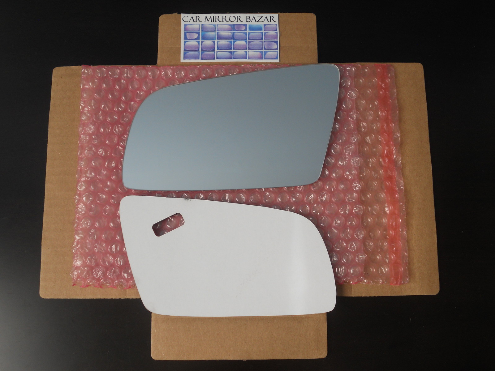 578LF FOR 04-09 BMW E60 E61 E63 E64 FLAT Mirror Glass + Adhesive Pad ...