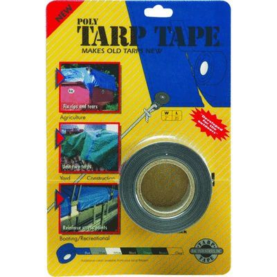 Extra Thick 2 in. by 35 Ft. Poly Tarp Cover Tents Awnings Repair Tape ...