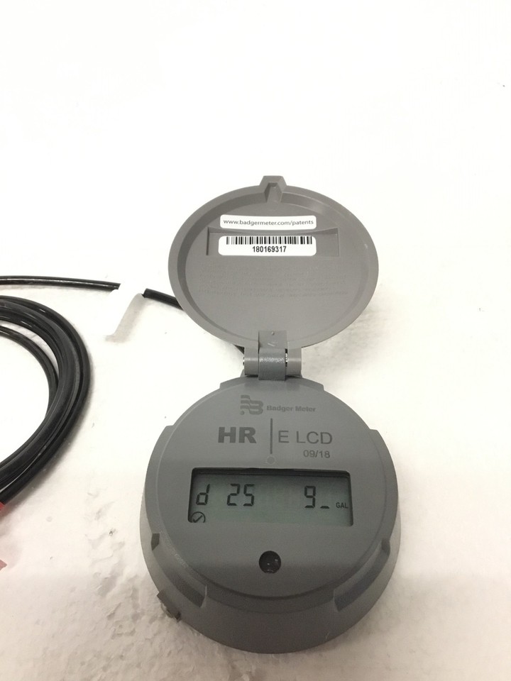 5x NEW Badger Meter HR/E LCD Water Meter Register In Gallons w/ Cable | eBay
