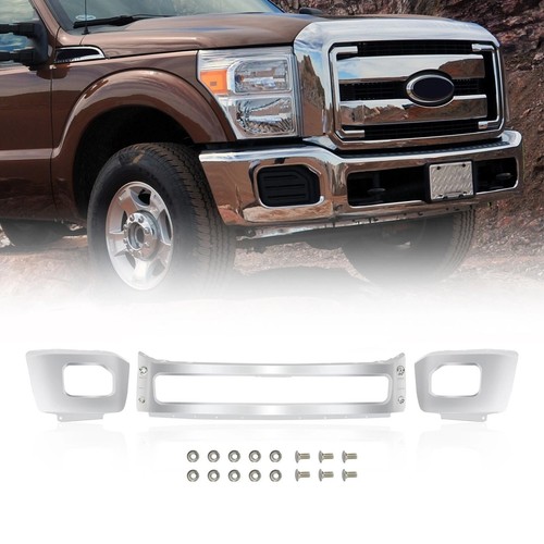 Chrome Steel Front Bumper Face Bar For 2011-2016 Ford F250 F350 Super ...