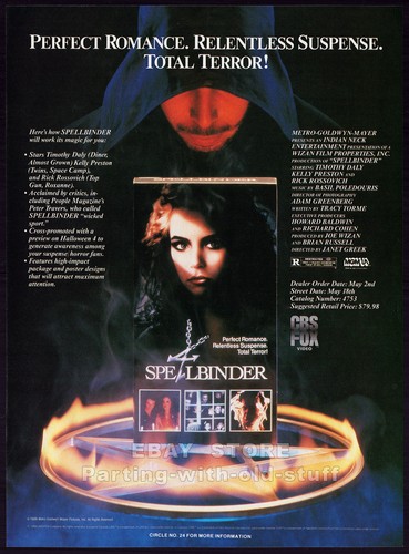 SPELLBINDER__Original 1988 Trade print AD promo__KELLY PRESTON__Rick Rossovich | eBay