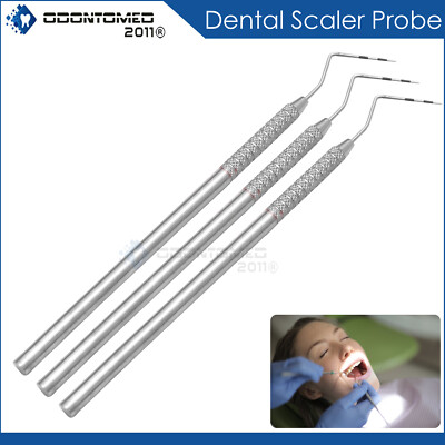 3 Marquis Periodontal Color Coded 3-6-9-12 mm Probes Dental Instruments ...