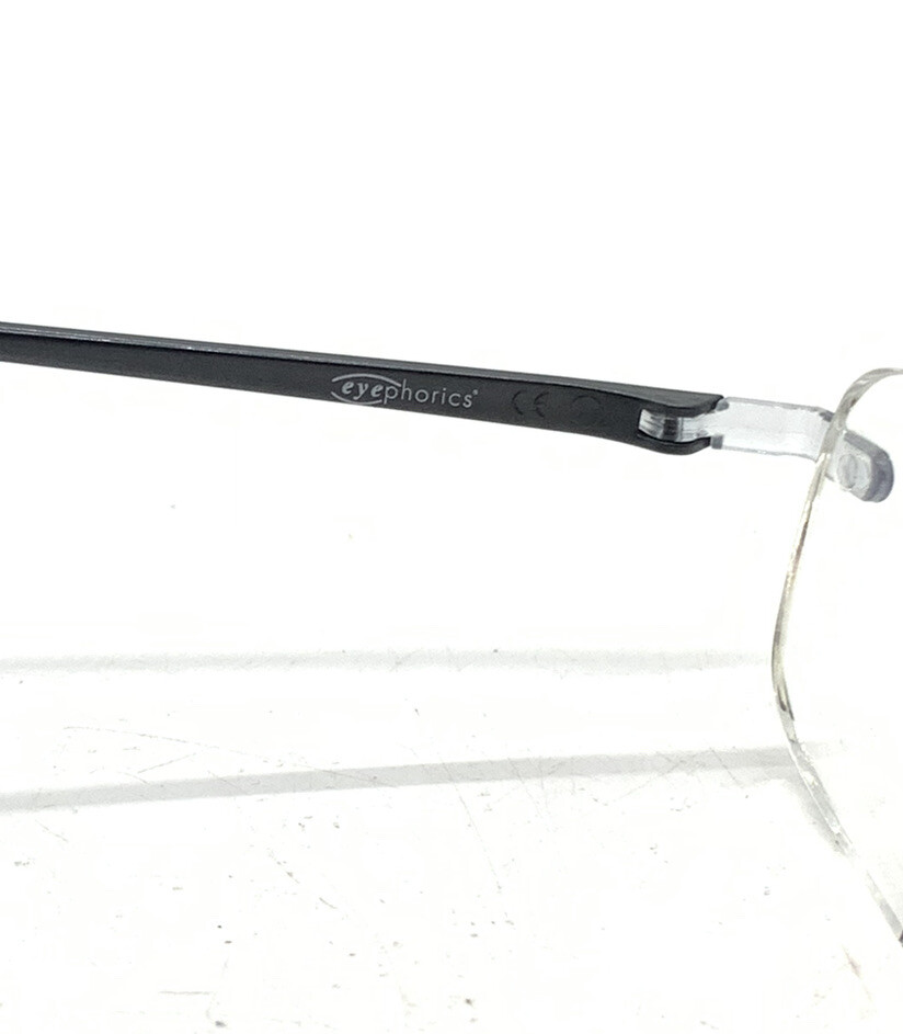 EYEPHORICS EYEGLASSES RIMLESS PLASTIC CABLE TEMPLE SWISS MADE Gray Z1 ...