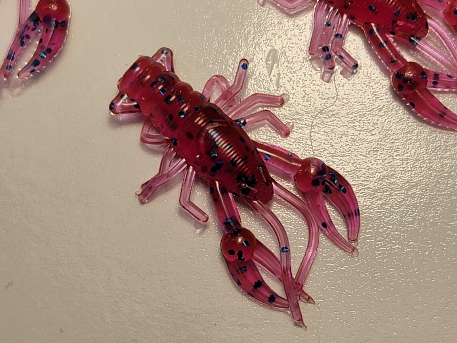 (30) 1" MINI CRAW Crappie Panfish Jig Crawfish Lure Soft Plastic Solid ...