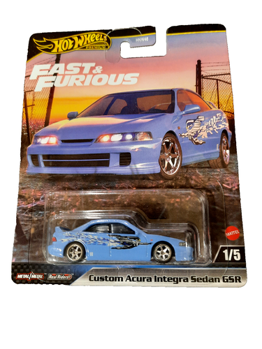 NEW Hot Wheels JDJ13 Fast & Furious CUSTOM ACURA INTEGRA SEDAN GSR 1:64 ...