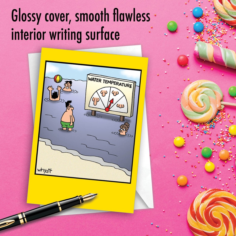 1 Funny Birthday Card with Envelope - Water Temp Tim Whyatt 8323 | eBay