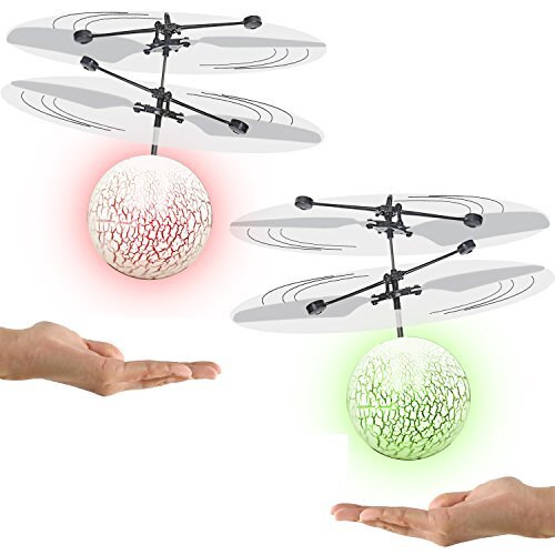 88 Mechandise Discolor Heliball Motion Sensing Magic Light up Flying ...