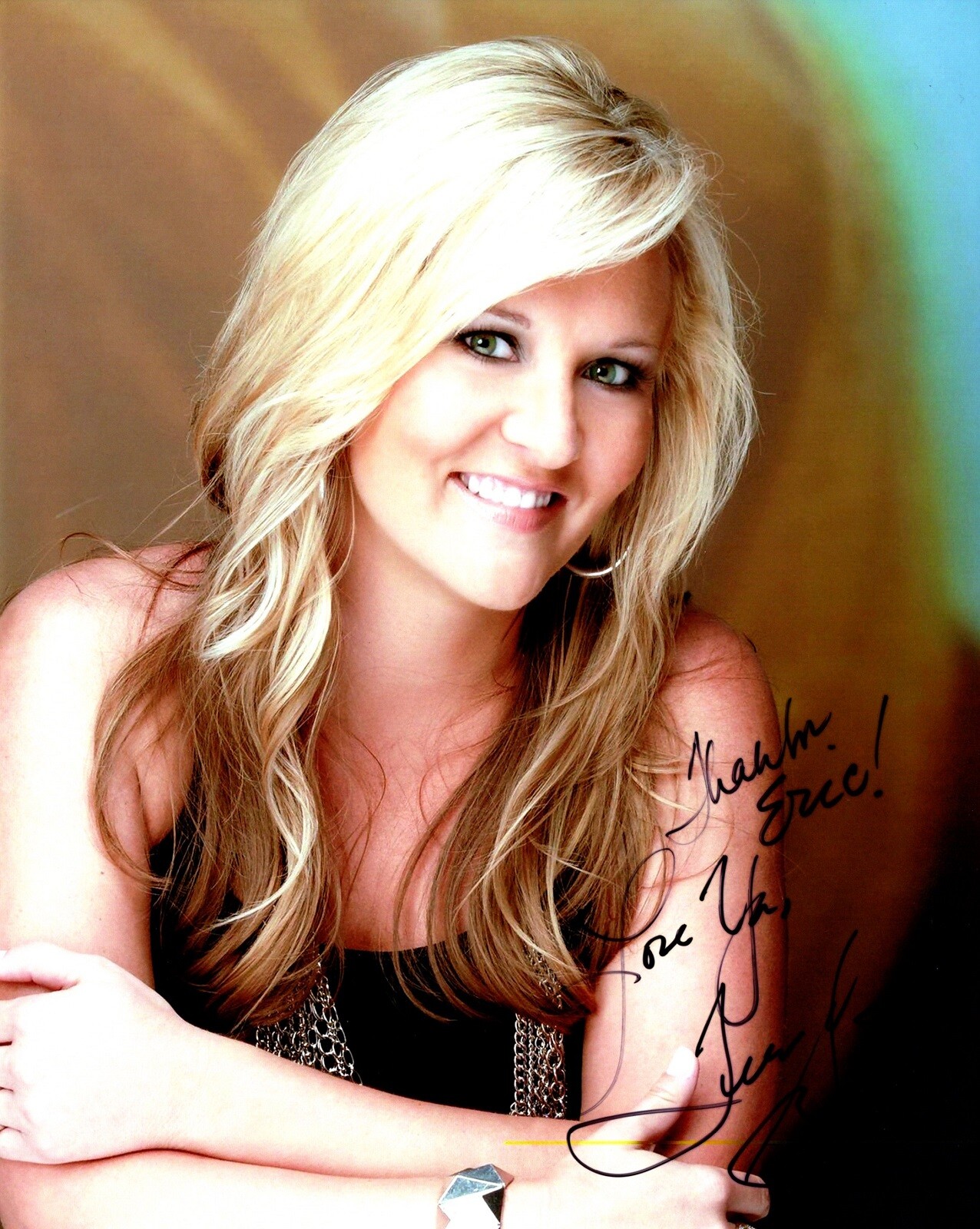 TO ERIC - Teea Goans Signed - Autographed Country Music Singer 8x10 ...