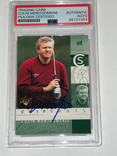 Colin Montgomerie Autographed GOLF Signed Auto PSA DNA HOF slabbed | eBay