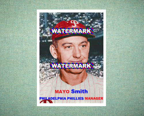 Mayo Smith Philadelphia Phillies 1957 Style Custom Baseball Art Card | eBay