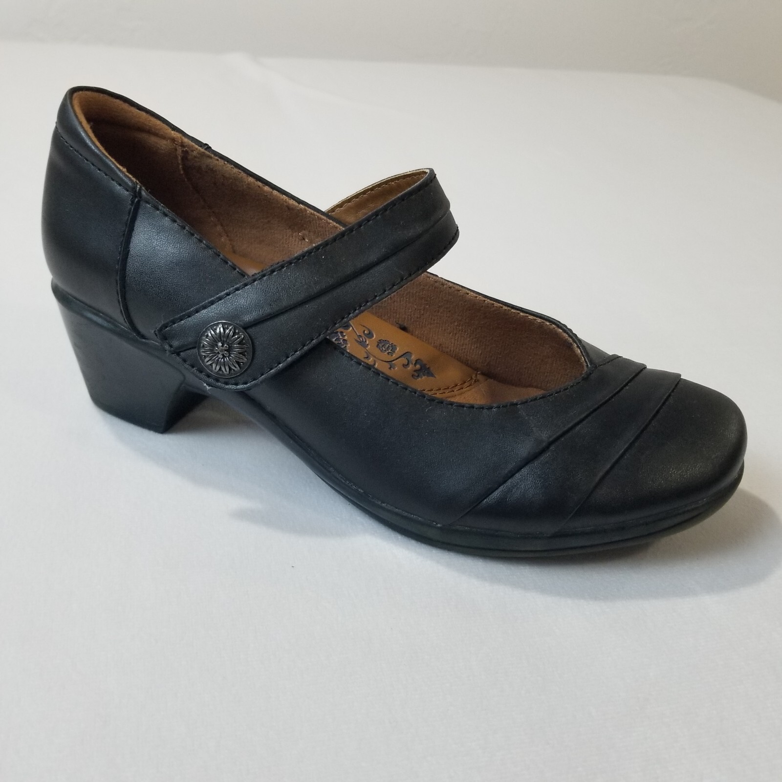 EARTH SPIRIT Shoes Womens 7 Mary Jane Elara Black Com… - Gem