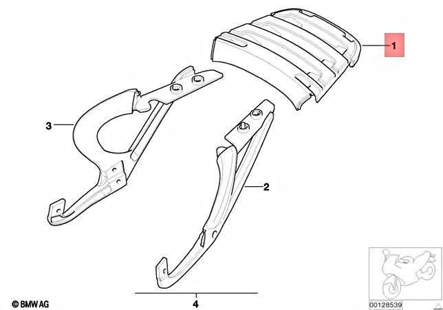 Genuine BMW 259 R28 0407 850 02 0428 0406 Baggage Porter 46542328617 | eBay