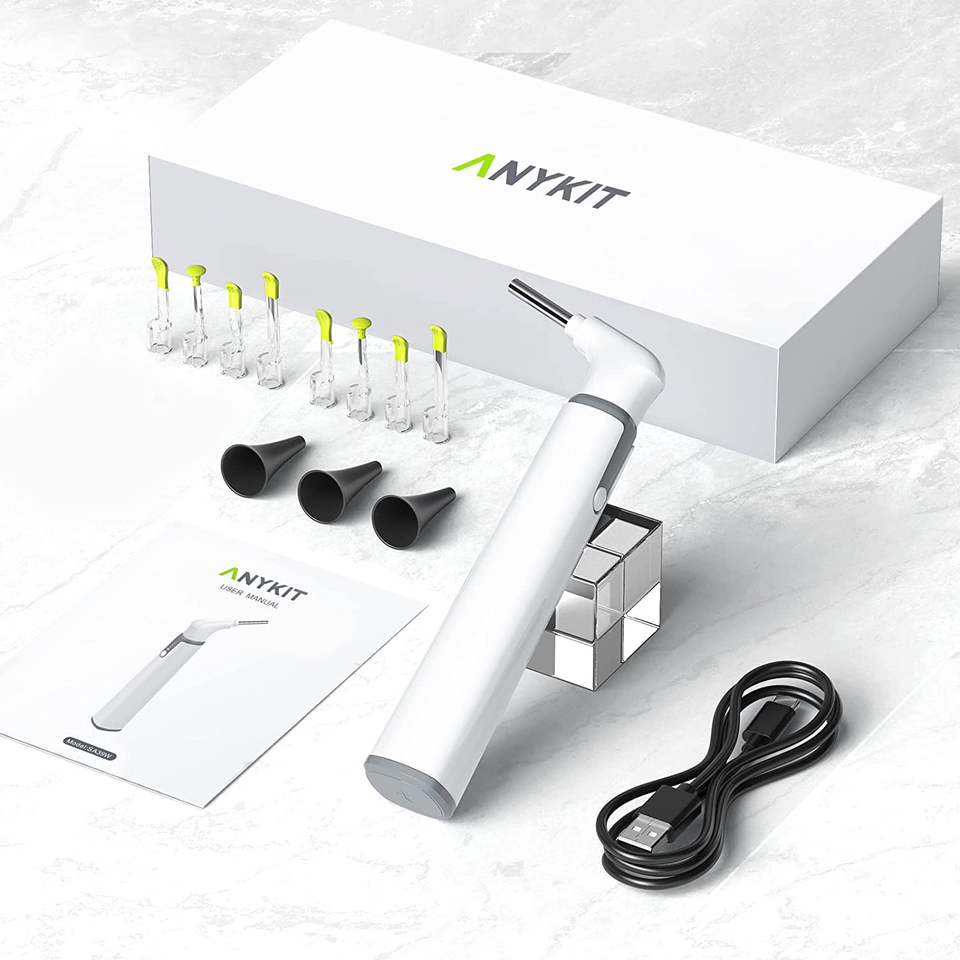 Wireless Otoscope Ear Camera with Dual View, 3.9Mm 720PHD Wifi Ear ...