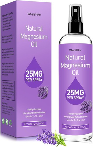 Magnesium Spray Pure Magnesium Oil Spray for Feet Better Sleep Muscle ...