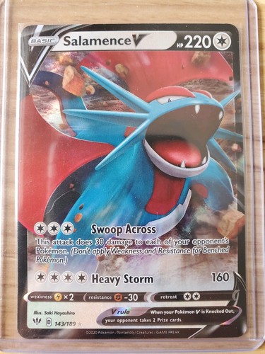 Salamence V 143/189 Swsh03: Darkness Ablaze Holo | eBay