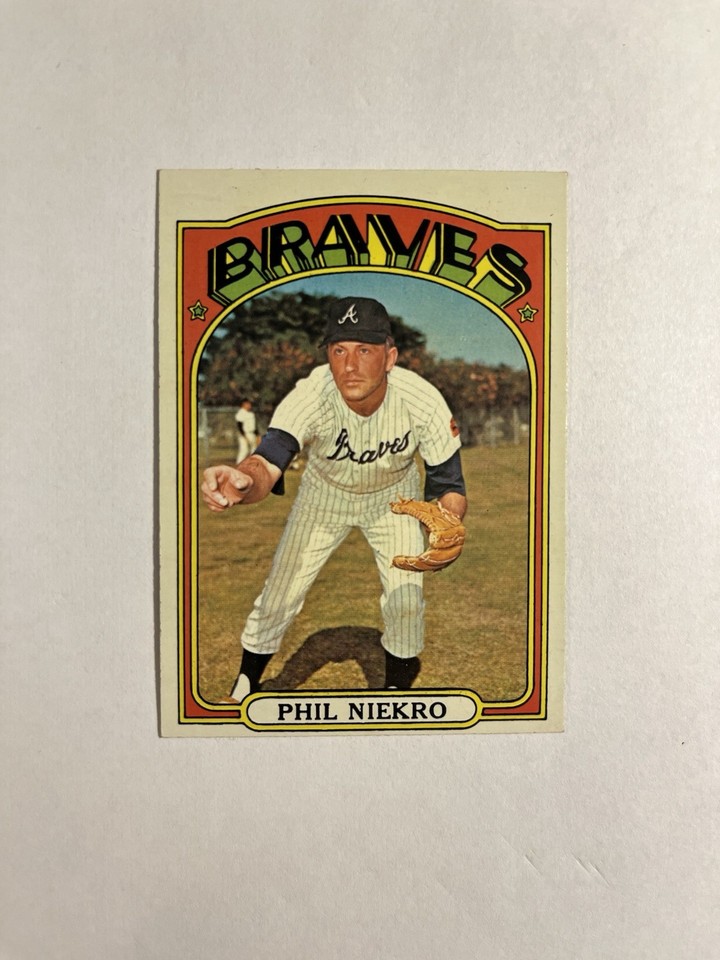 1972 Topps Baseball High # Ron Reed #787 & Phil Niekro #620 Atlanta ...