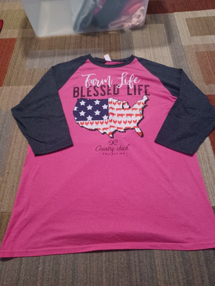 Women's Country Chick Collection 3/4 length sleeve shirt | eBay