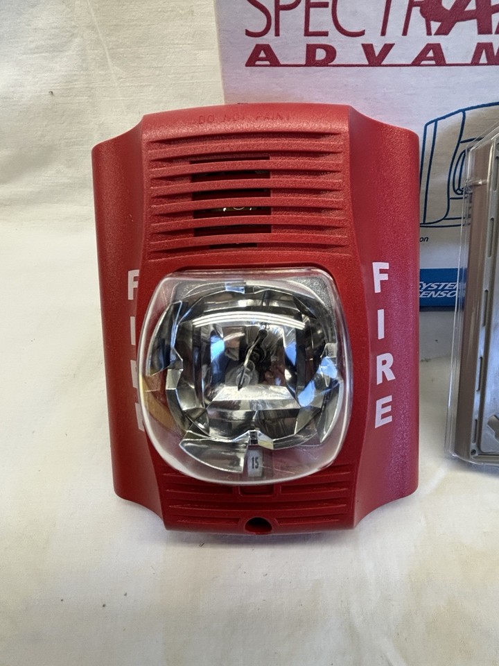 Spectra Alert System Sensor P2R Horn Strobe Red 2W STD CD New | eBay