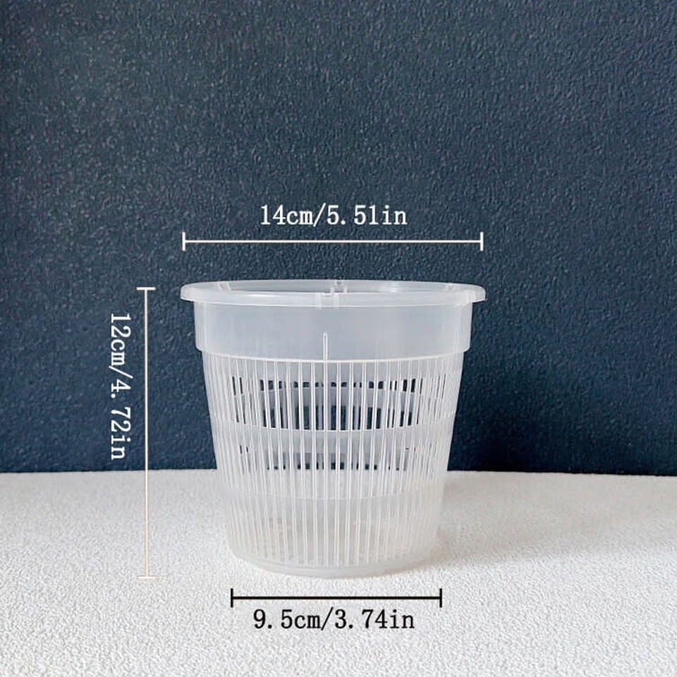 Transparent ABS Orchid Pots Set of 10 Clear Flower Pots for Healthroot ...