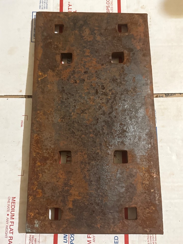 Railroad Track Tie Plate 14.75"x8" With 6" Rail Base Heavy 22 lbs ...