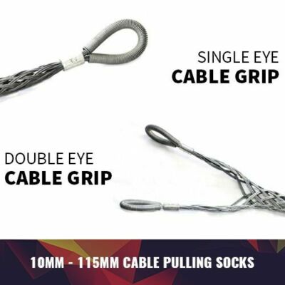 CABLE GRIPS SINGLE EYE / DOUBLE EYE 10MM - 115MM CABLE PULLING SOCKS ...