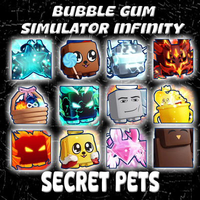 Bubble Gum Simulator Infinity - All Secret Pets - BGSI Secrets - Fast ...
