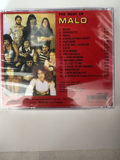 The Best of Malo by Malo (CD, Apr-1992, GNP/Crescendo) for sale online ...