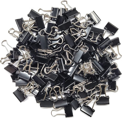 120Pc Mini Binder Clips 5/8in(15mm)Paper Clamps Micro Size for Office ...
