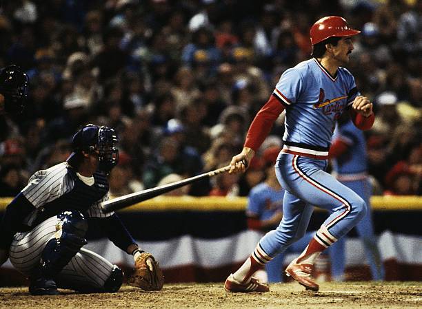 Baseball Keith Hernandez Of The St Louis Cardinals Batting 1982 OLD ...