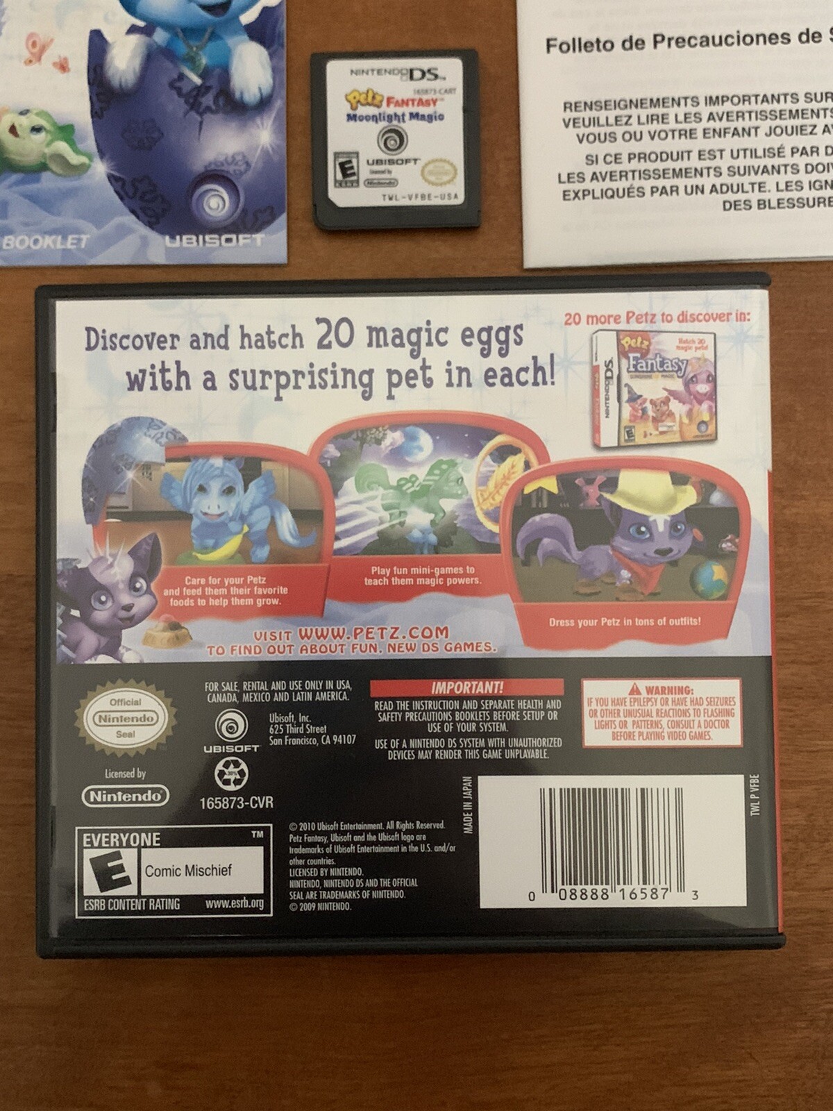 Petz Fantasy Moonlight Magic Nintendo DS Video Game Complete ...