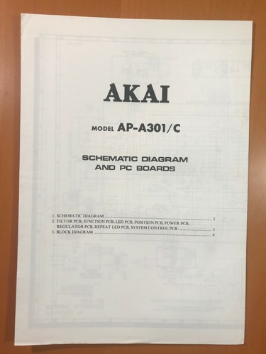 ORIGINAL SCHEMATIC & DIAGRAM AKAI AP-A301/C TURNTABLE D307 | eBay