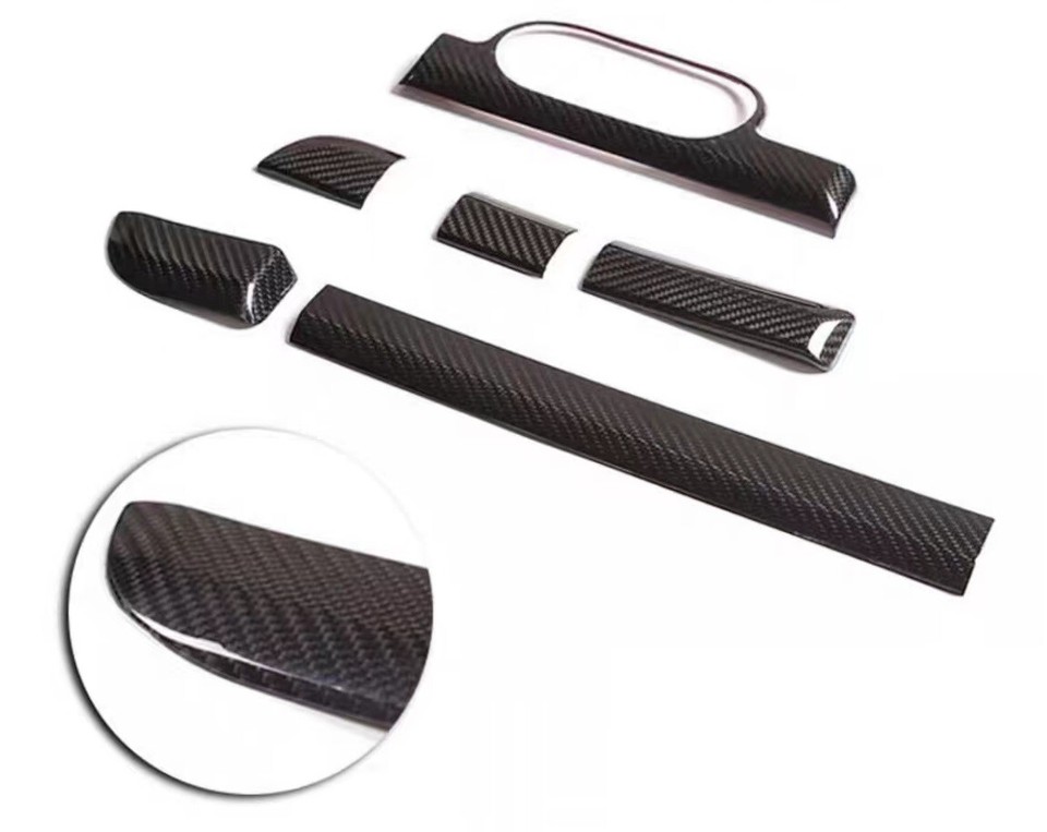 6pcs Carbon Fiber Dashboard Panel Cover Trim For Porsche 718 Boxster ...