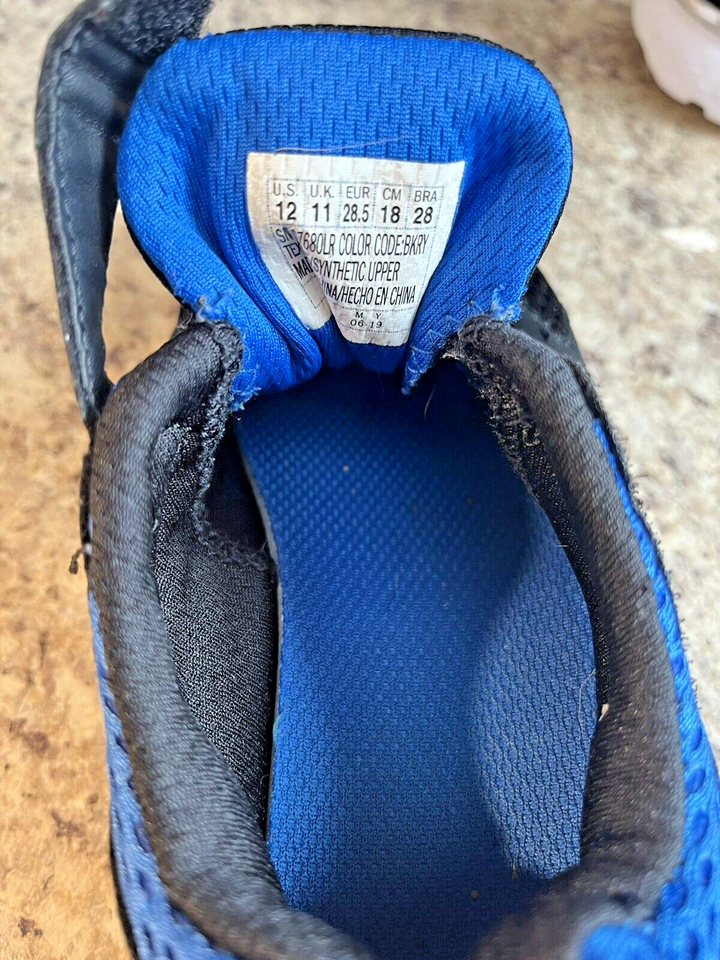 Skechers Kids Youth Sz 12 Running Shoes Blue Black Athletic Basketball ...