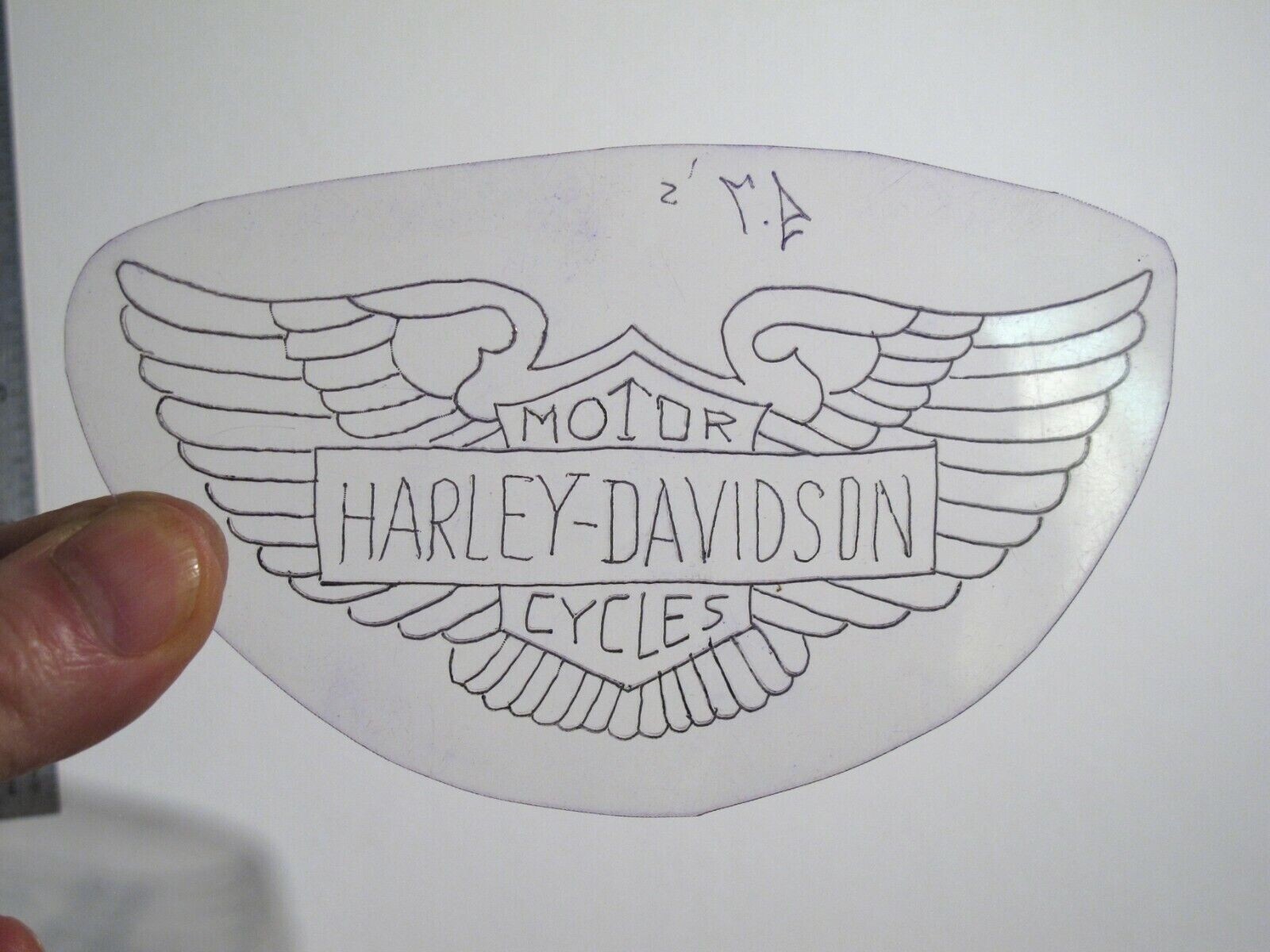 vtg 1960s 1970s Tattoo acetate stencil Motor Cycles Shield HAR3 | eBay