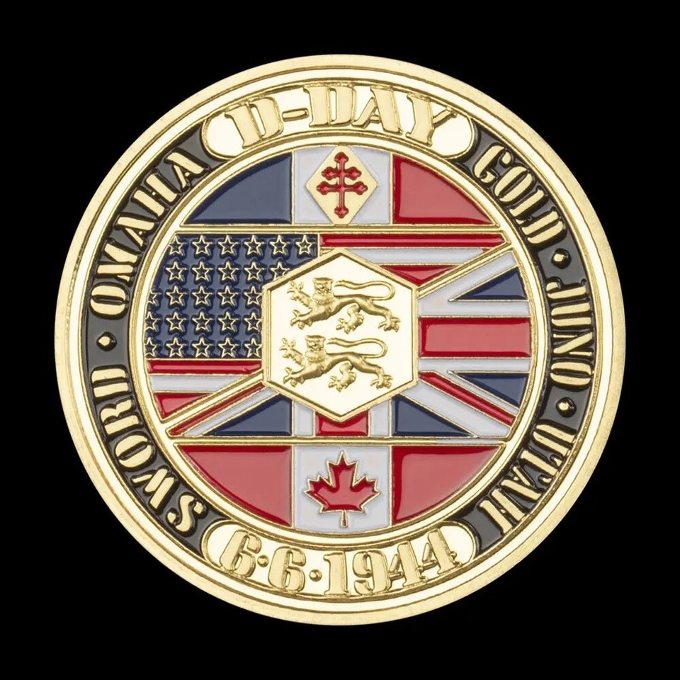 WWII 1944.6.6 D-Day Normandy Commemorative Challenge Coin Souvenir Gift ...