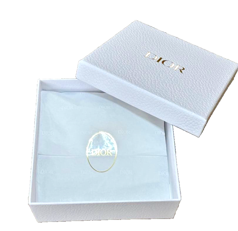 Dior Trotter Card Holder Wallet CD Signature L-Zip Compartment with ...