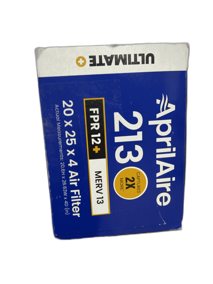 AprilAire 213 MERV 13 Pleated Air Filter 20x25x4 Whole House 1 Pack | eBay