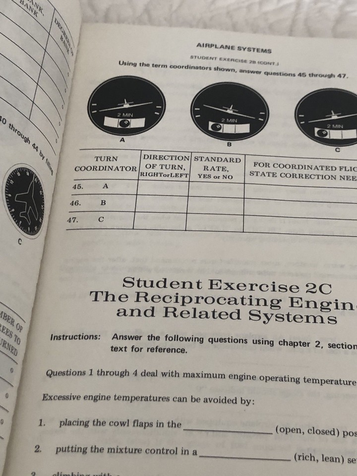 Vintage Pair Of 2 Private Pilot Jeppesen / Sanderson Manuals ...