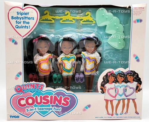 Quints Cousins 3-in-1 Teenage Fun Doll Set 1992 Tyco #1587 for sale ...
