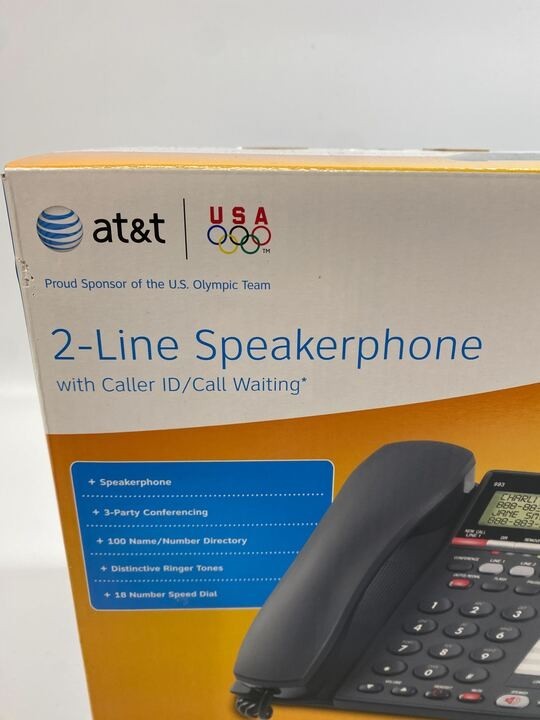 AT&T Phone ML17939 2 Line Corded Speakerphone Caller ID Digital ...