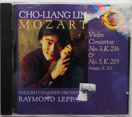 MOZART VIOLIN CONCERTOS CHO-LIANG LIN RAYMOND LEPPARD [LIKE NEW CD] {5 ...