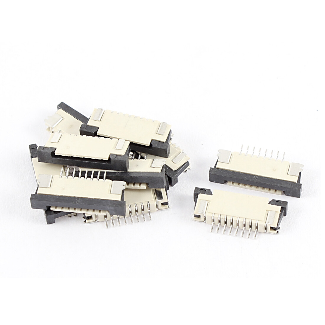 10Pcs Bottom Port 8Pin 1.0mm Pitch FFC FPC Ribbon Sockets Connector ...