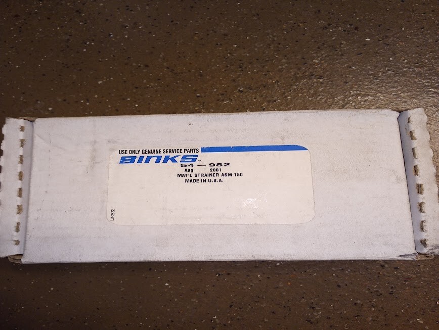 Binks 54-882 Strainer/Filter Assembly | eBay